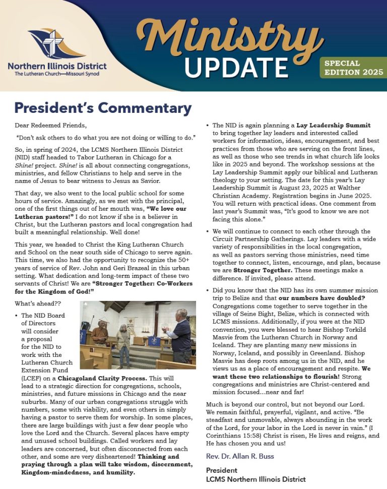 Ministry Support – Northern Illinois District